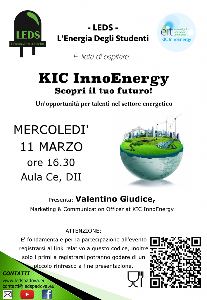 KIC InnoEnergy: discover your future - LEDS - L’Energia Degli Studenti